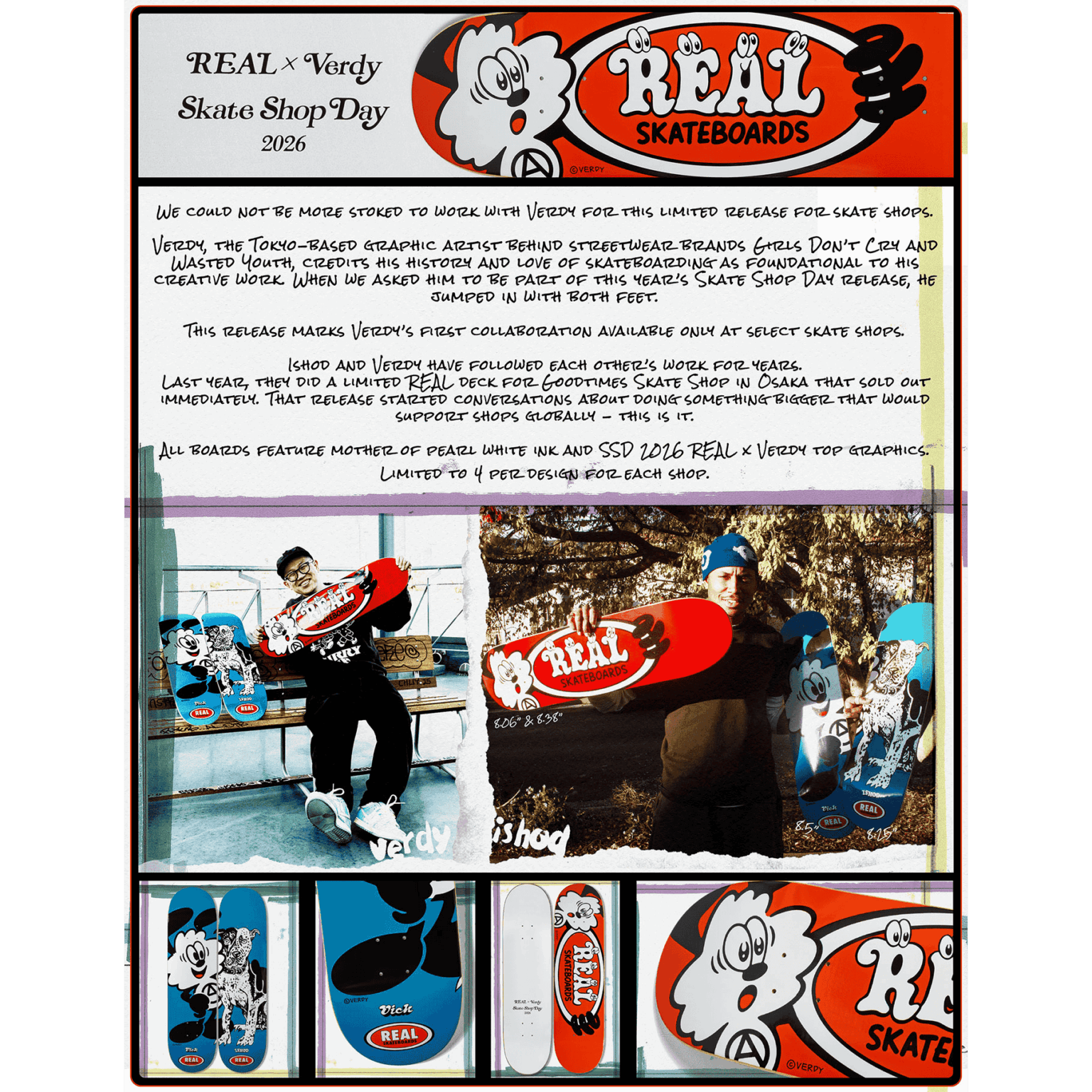 Shop real board skateshop day 2026 verdy oval 8.38 online | AMIGOS ...